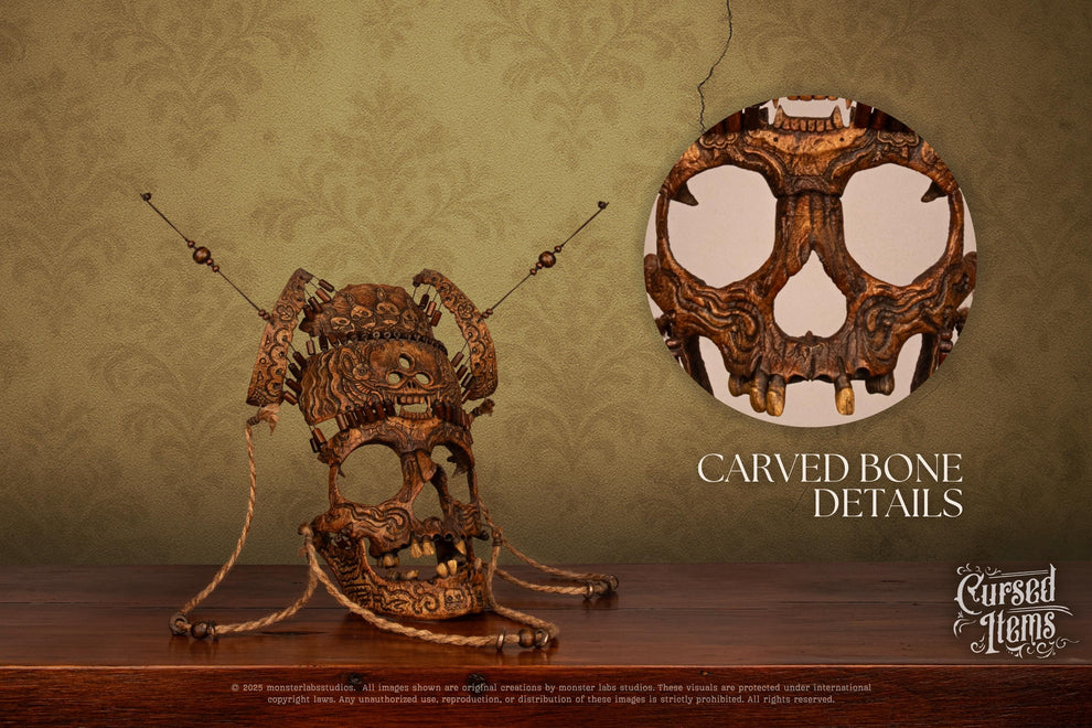 Tibetan Ritual Mask – Handmade Oddity for Collectors of Dark Art and ...