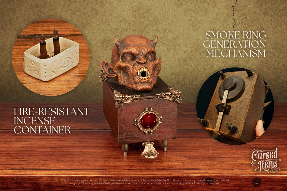 Smoking Demon Head – Handmade Oddity for Collectors of Dark Art and ...